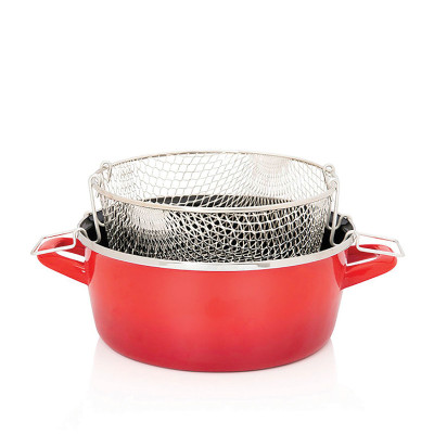 Deep fryer with glass lid